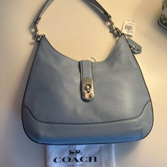 Coach | Bags | Nwt Coach Amber Hobo Pebble Shoulder Leather Bag ...